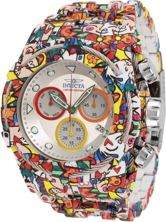 Invicta Britto Chronograph Quartz Silver Dial Men's Watch 33787 ...