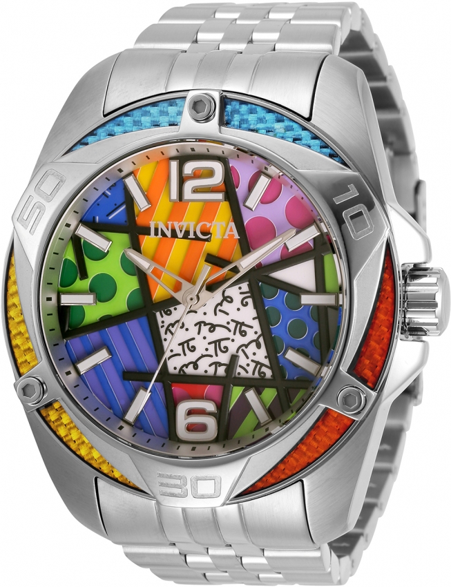 Invicta Britto Quartz Blue And Green And Yellow And Orange And Purple ...