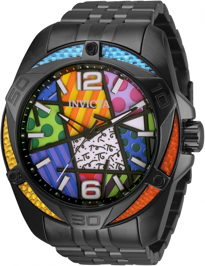 Invicta Britto Quartz Romero Britto Deign Dial Men's Watch 32398 ...