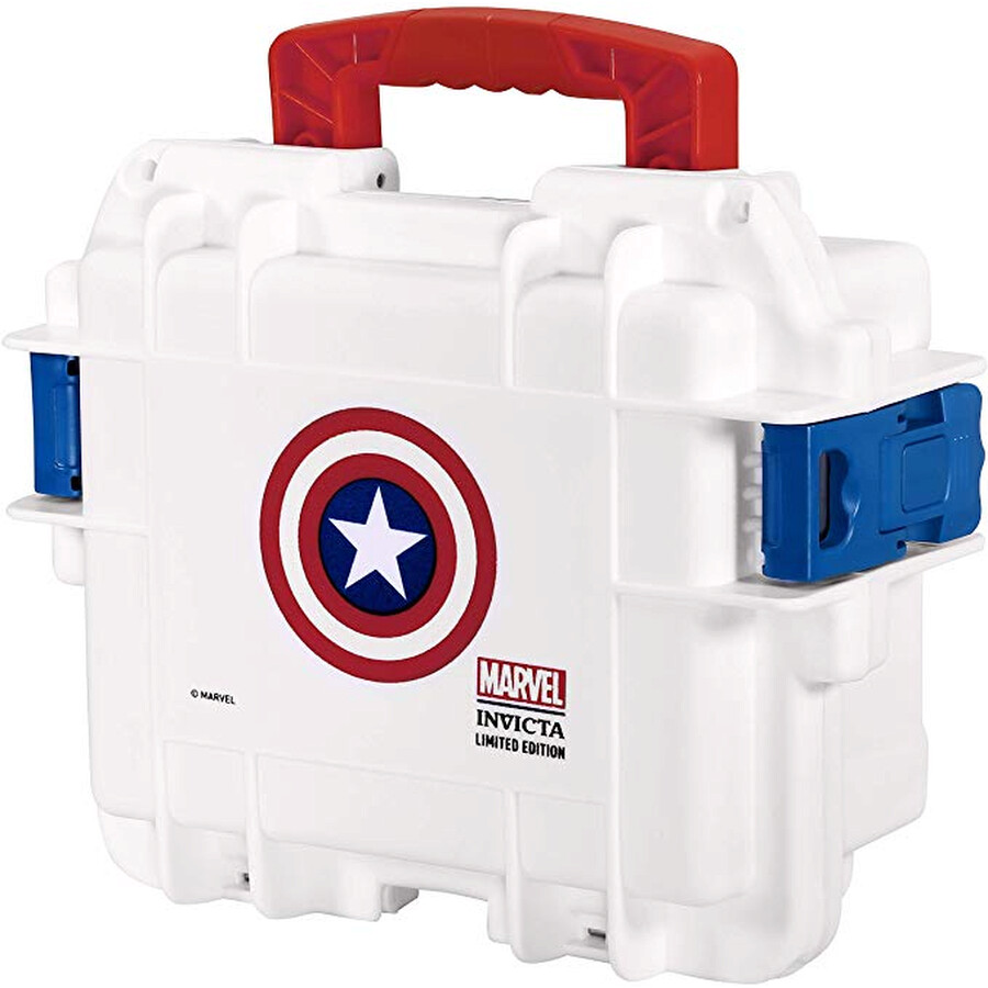 Invicta Captain America 3 Slot White Impact Dive/Collector Case DC3 ...