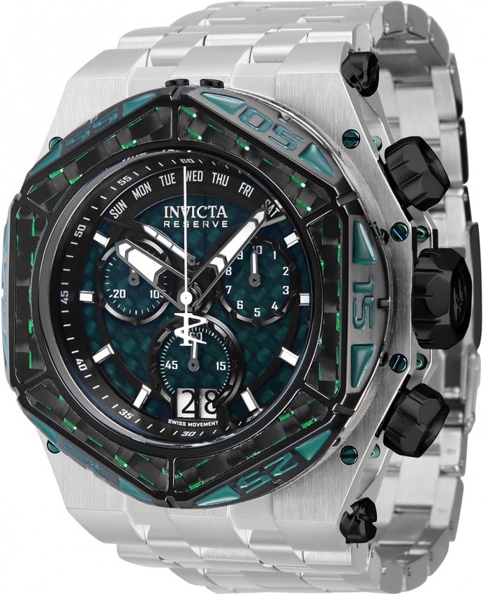 Invicta Carbon Hawk Reserve Chronograph Quartz Men's Watch 38925 ...