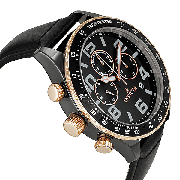 Invicta Ceramic Lefty Chronograph Black Dial Men's Watch 11252 ...