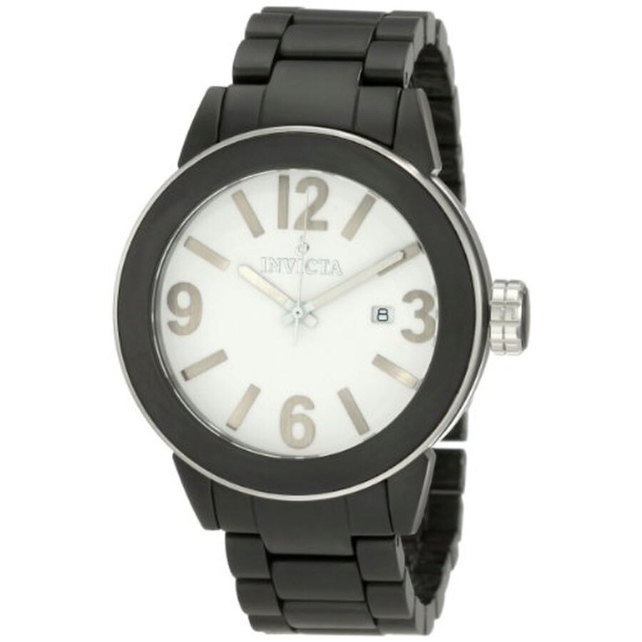 Invicta Ceramic White Dial Black Ceramic Men's Watch 1191 843836011914 ...