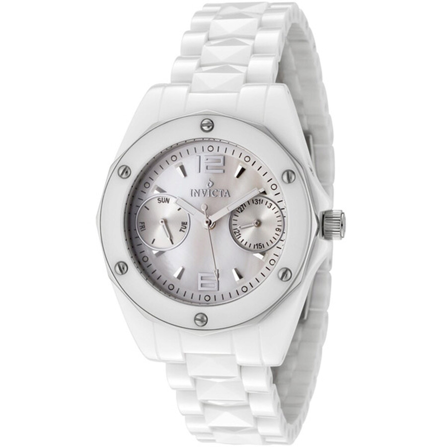 Invicta Ceramics Collection White Ladies Watch 0296 843836002967 ...