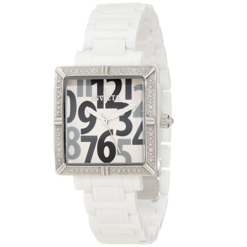 Invicta Ceramics White Dial Ladies Watch 10264 886678102648 - Watches ...