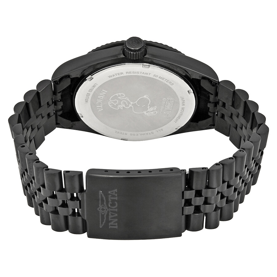 Invicta Character Collection Snoopy Diamond Black Dial Men's Watch ...