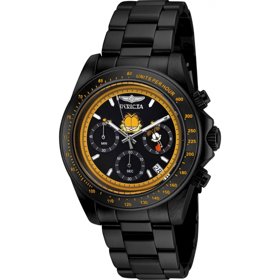 Invicta Character Collection Garfield Chronograph Black Dial Men's ...
