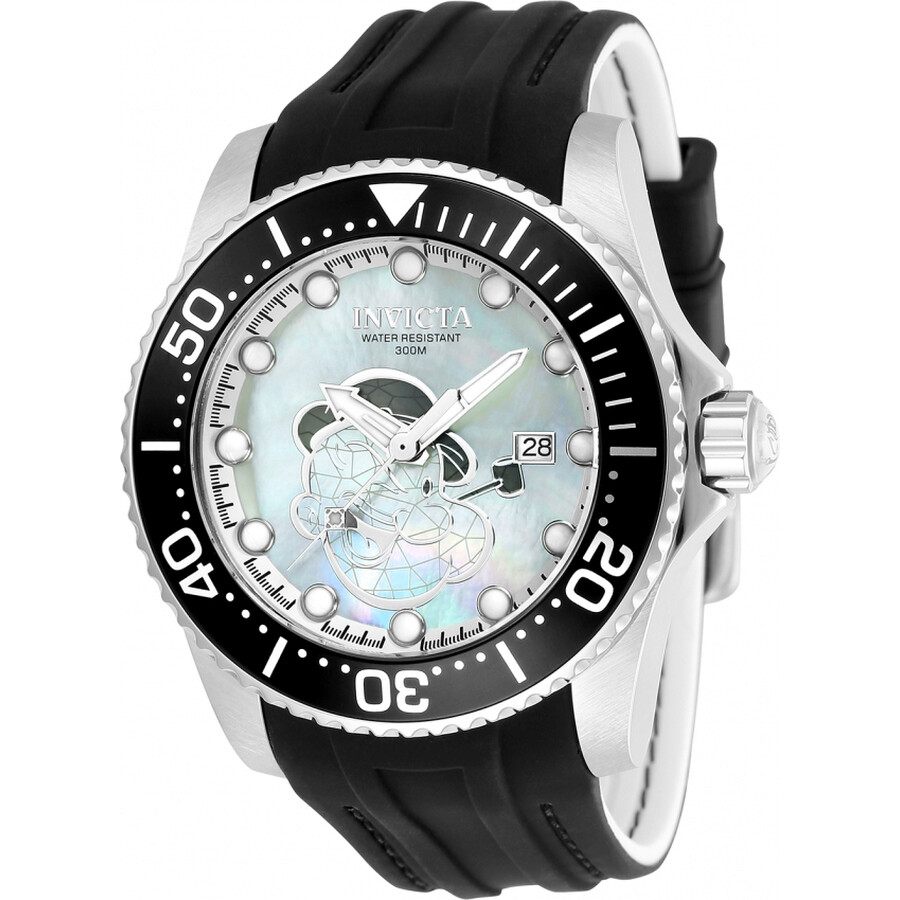 Invicta Character Collection Popeye Automatic Mother of Pearl Dial Men ...