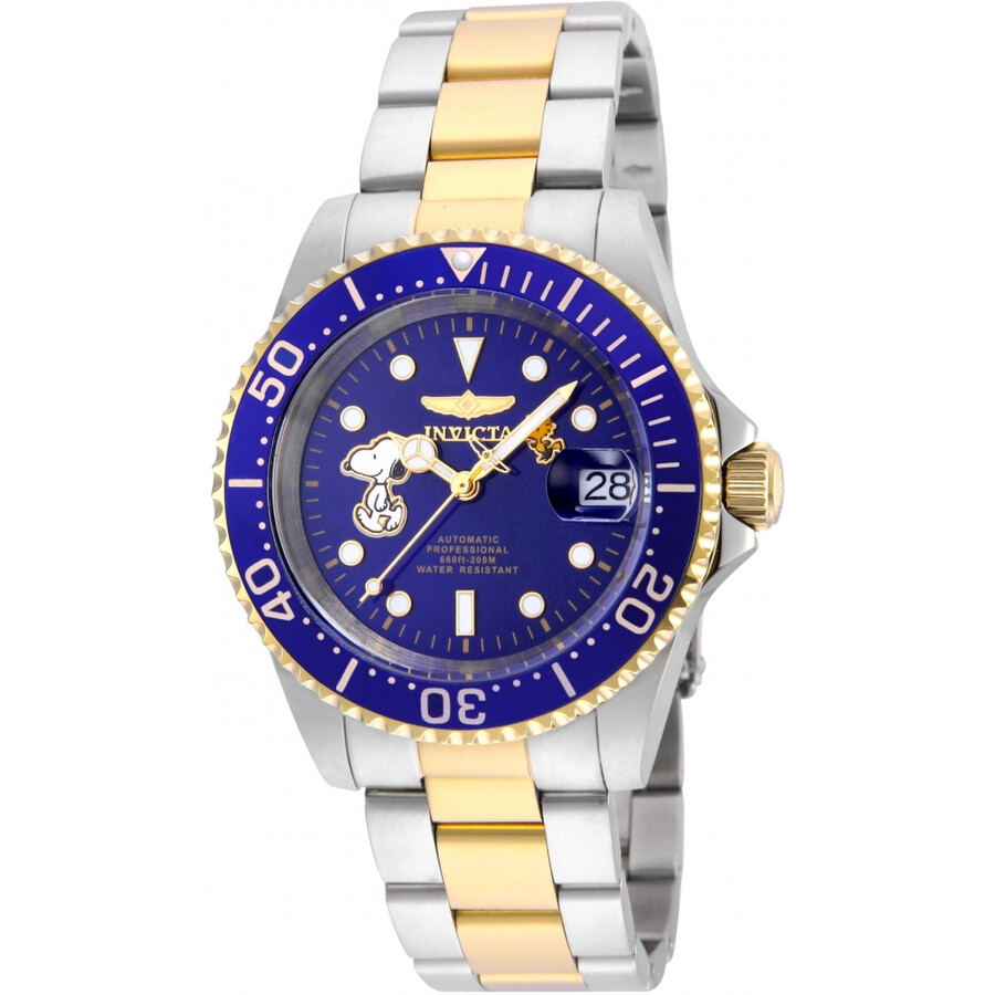 Invicta Character Collection Snoopy Automatic Blue Dial Men's Watch ...