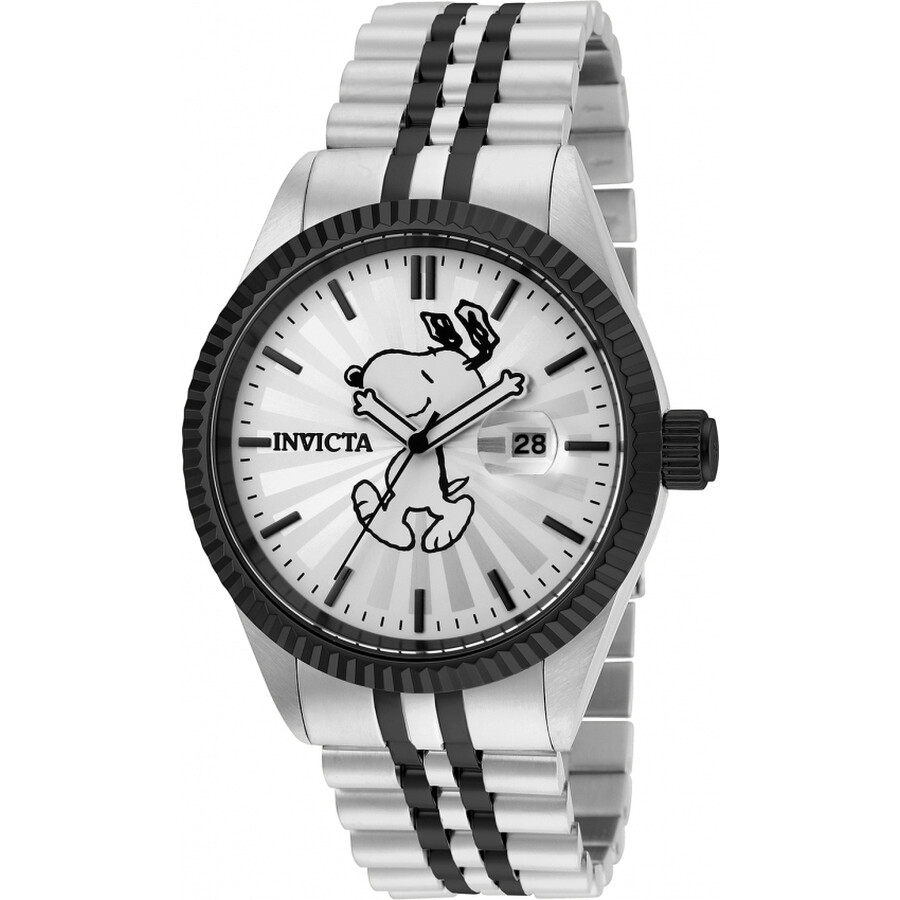 Invicta Character Collection Snoopy Diamond Silver Dial Men's Watch ...