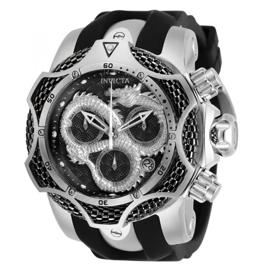 Invicta Venom Dragon Chronograph Quartz Black Dial Men's Watch 32773 ...