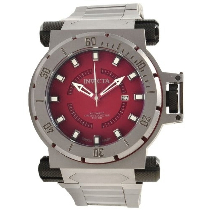 Invicta Coalition Forces Burgundy Dial Titanium Quartz Men's Watch ...
