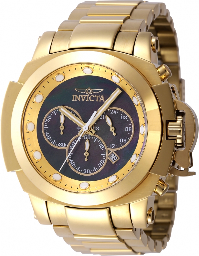 Invicta Coalition Forces Chronograph GMT Quartz Black Dial Men's Watch ...