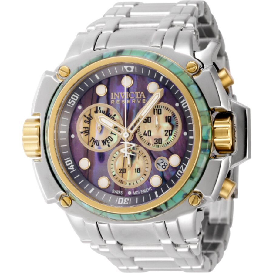 Invicta Coalition Forces Chronograph Quartz Purple Dial Men's Watch ...