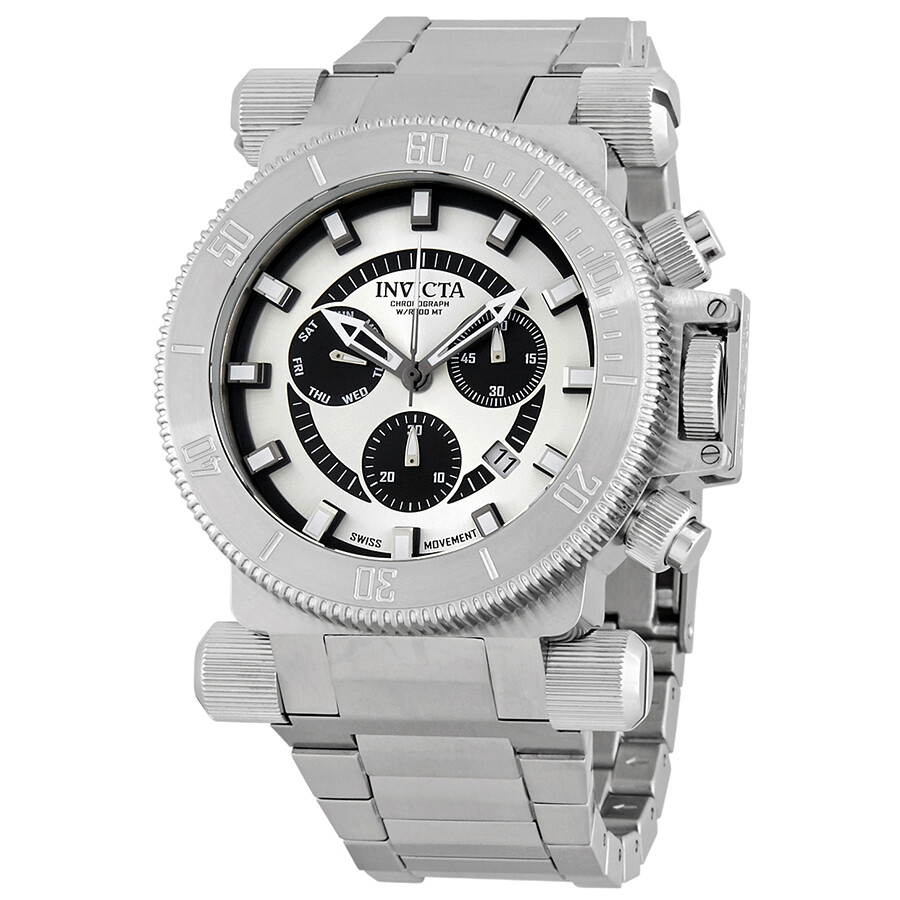 Invicta Coalition Forces Chronograph Silver Dial Men's Watch 26643 ...
