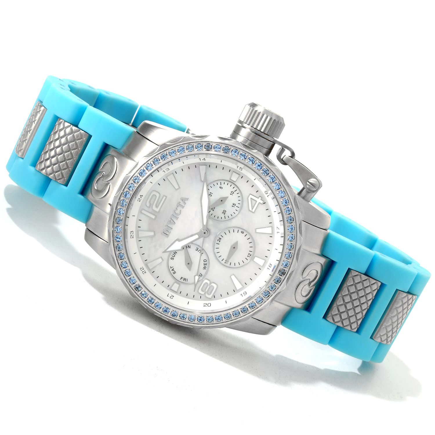 Invicta Corduba Mother of Pearl Light Blue Bracelet Ladies Watch 1706 ...
