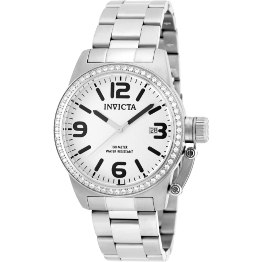 Invicta Corduba Quartz Crystal Silver Dial Men's Watch 90203 ...