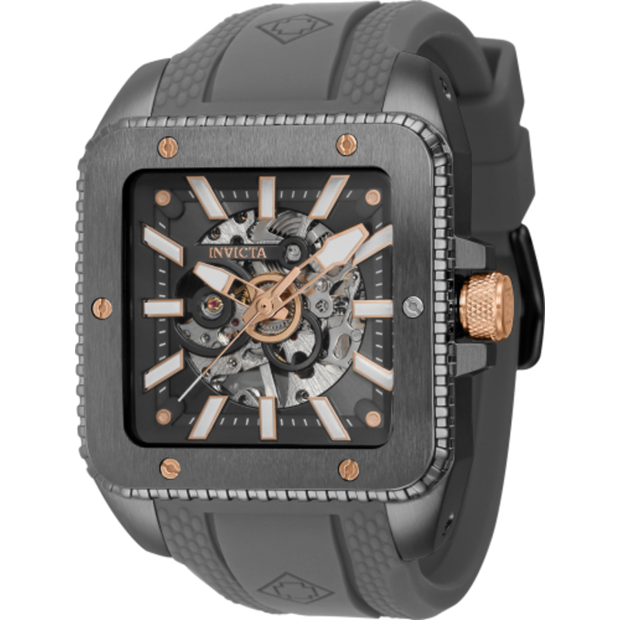 Invicta Cuadro Hand Wind Grey Dial Men's Watch 44005 886678584642 ...