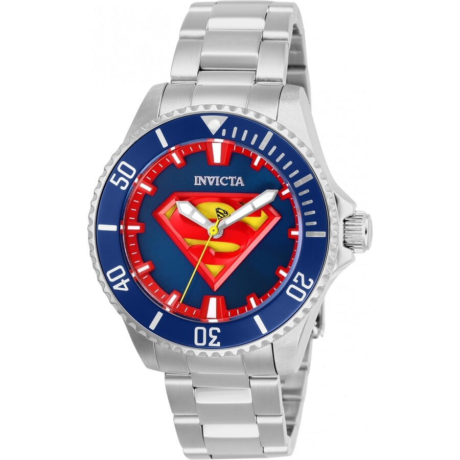 Invicta DC Comics Superman Automatic Blue Dial Ladies Watch 26898 ...