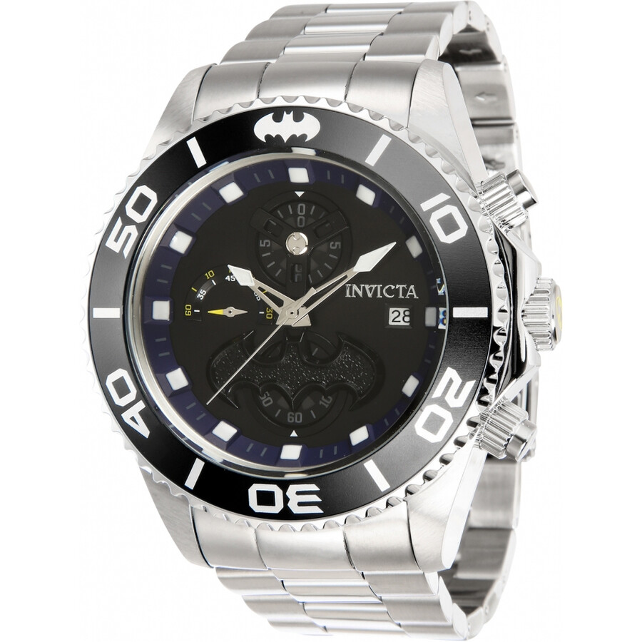 Invicta DC Comics Batman Chronograph Quartz Black Dial Men's Watch ...