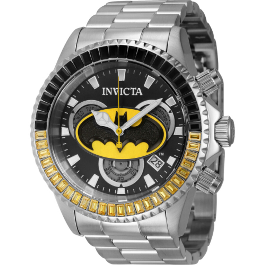 Invicta DC Comics Batman Chronograph Quartz Black Dial Men's Watch ...