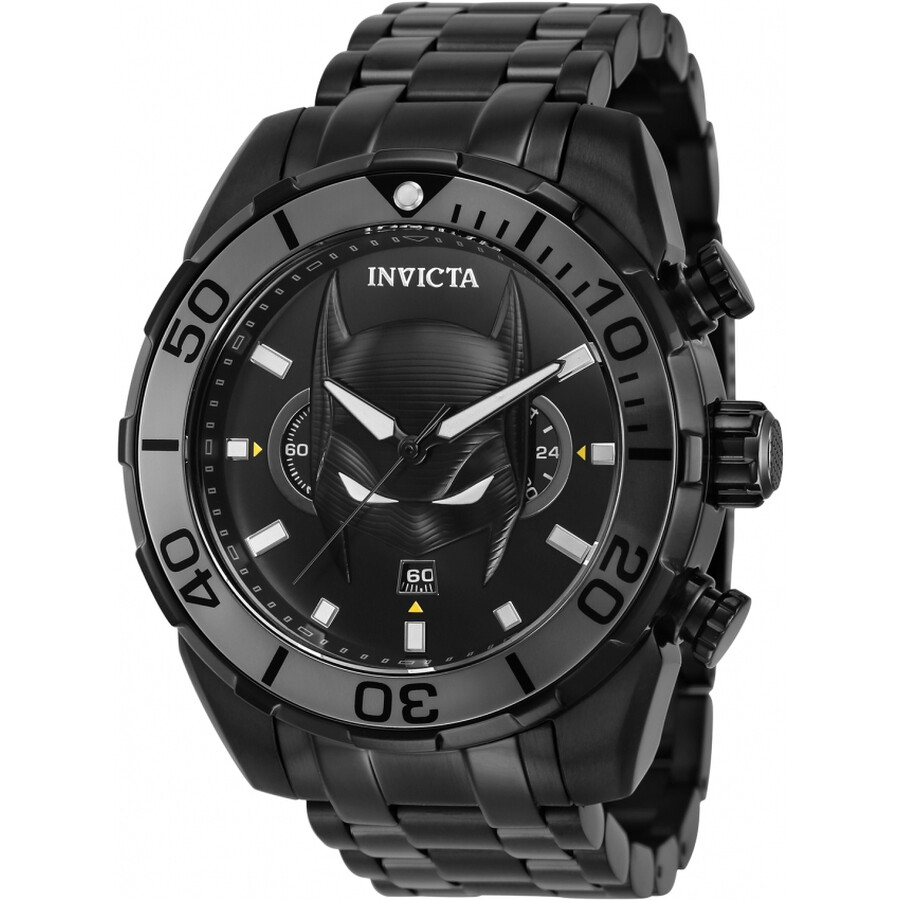 Invicta DC Comics Batman Chronograph Quartz Black Dial Men's Watch ...
