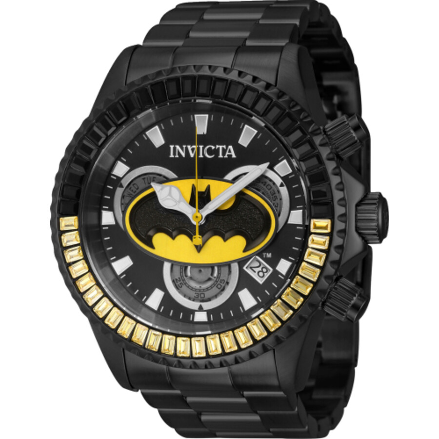 Invicta DC Comics Batman Chronograph Quartz Crystal Black Dial Men's ...