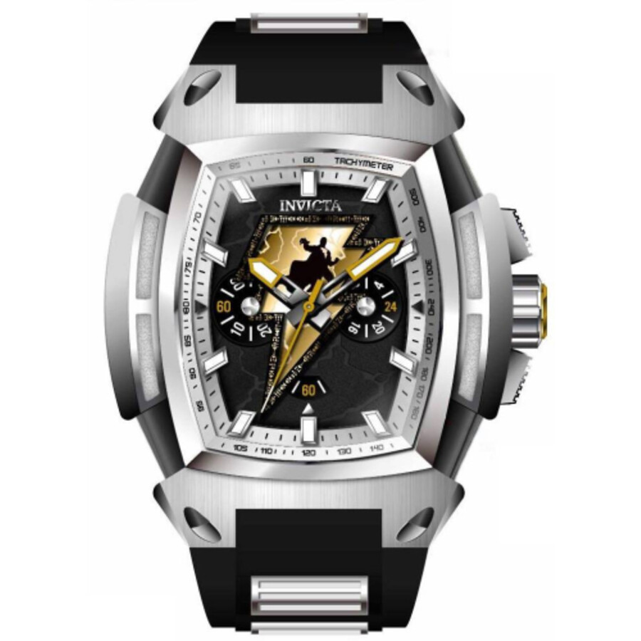 Invicta DC Comics Black Adam Chronograph GMT Quartz Black Dial Men's ...