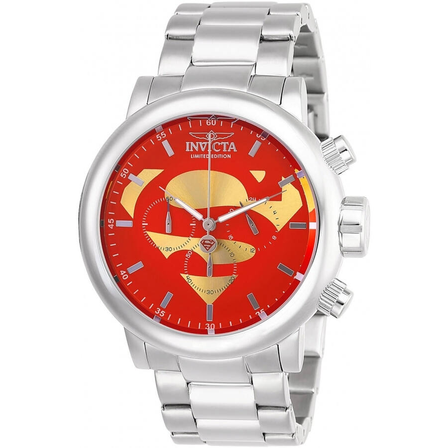 Invicta DC Comics Superman Chronograph Red Dial Men's Watch 27605 ...