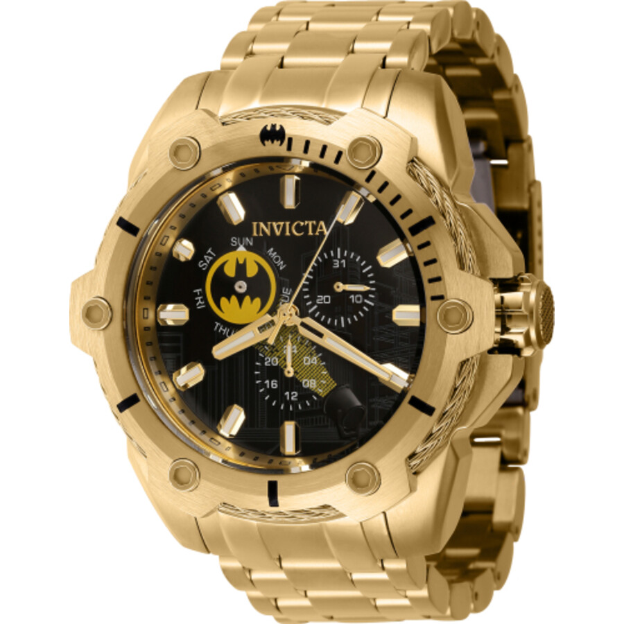 Invicta DC Comics GMT Quartz Black Dial Men's Watch 41382 886678553372 ...