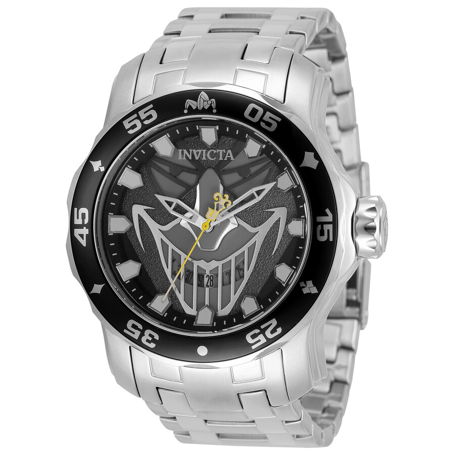 Invicta DC Comics Joker Black Dial Men's Watch 35615 886678435876 - DC ...