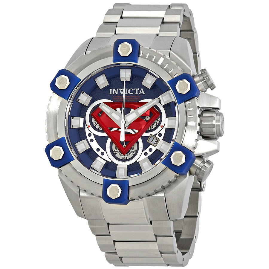 Invicta DC Comics Superman Chronograph Blue Dial Men's Watch 26909 ...