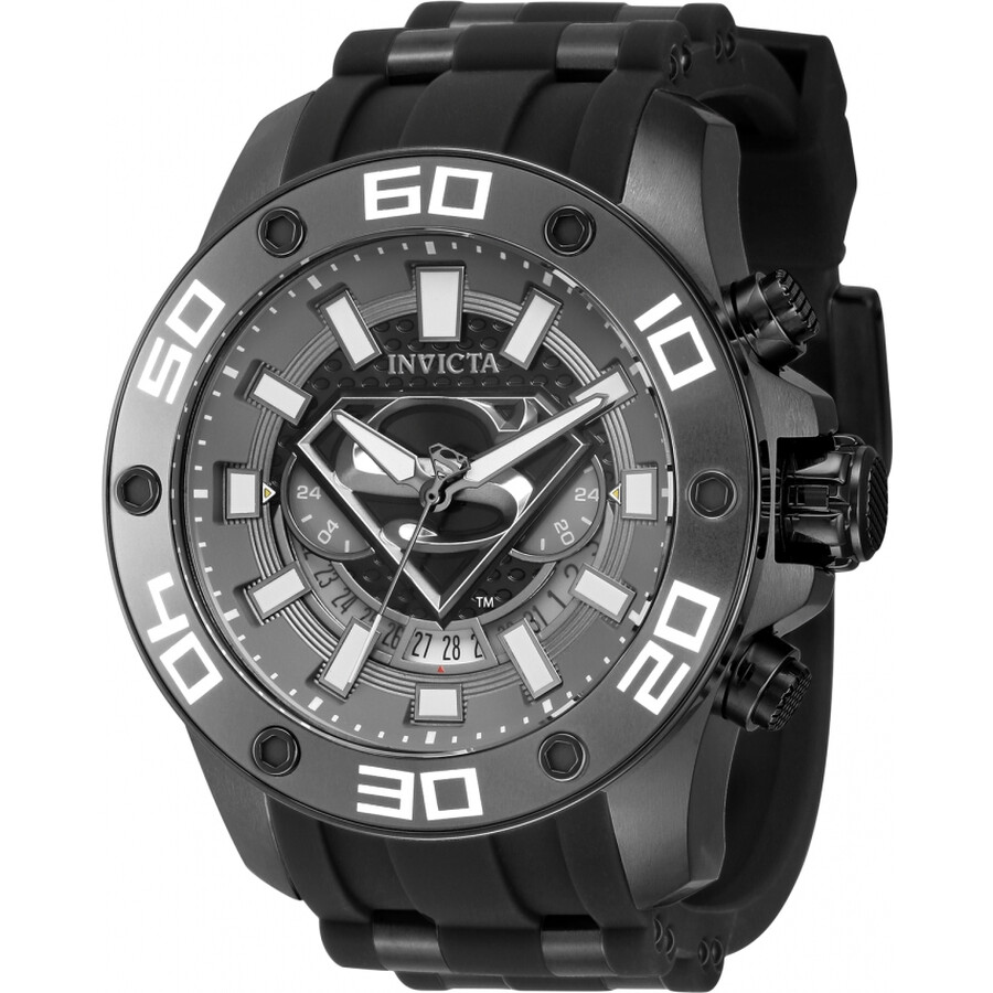 Invicta DC Comics Superman Quartz Black Dial Men's Watch 43594 ...