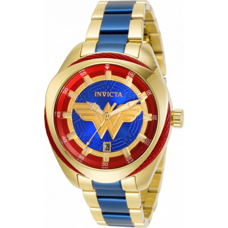 Invicta DC Comics Wonder Quartz Blue Dial Ladies Watch 31730 ...
