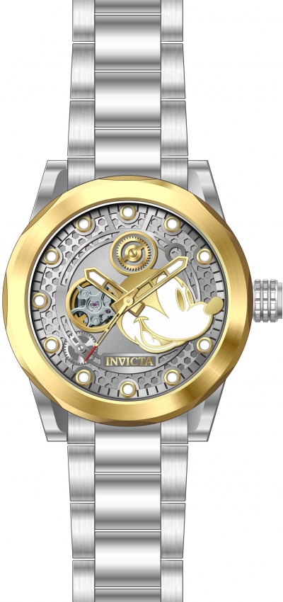 Invicta Disney Limited Edition Mickey Mouse Automatic Silver Dial Men's ...
