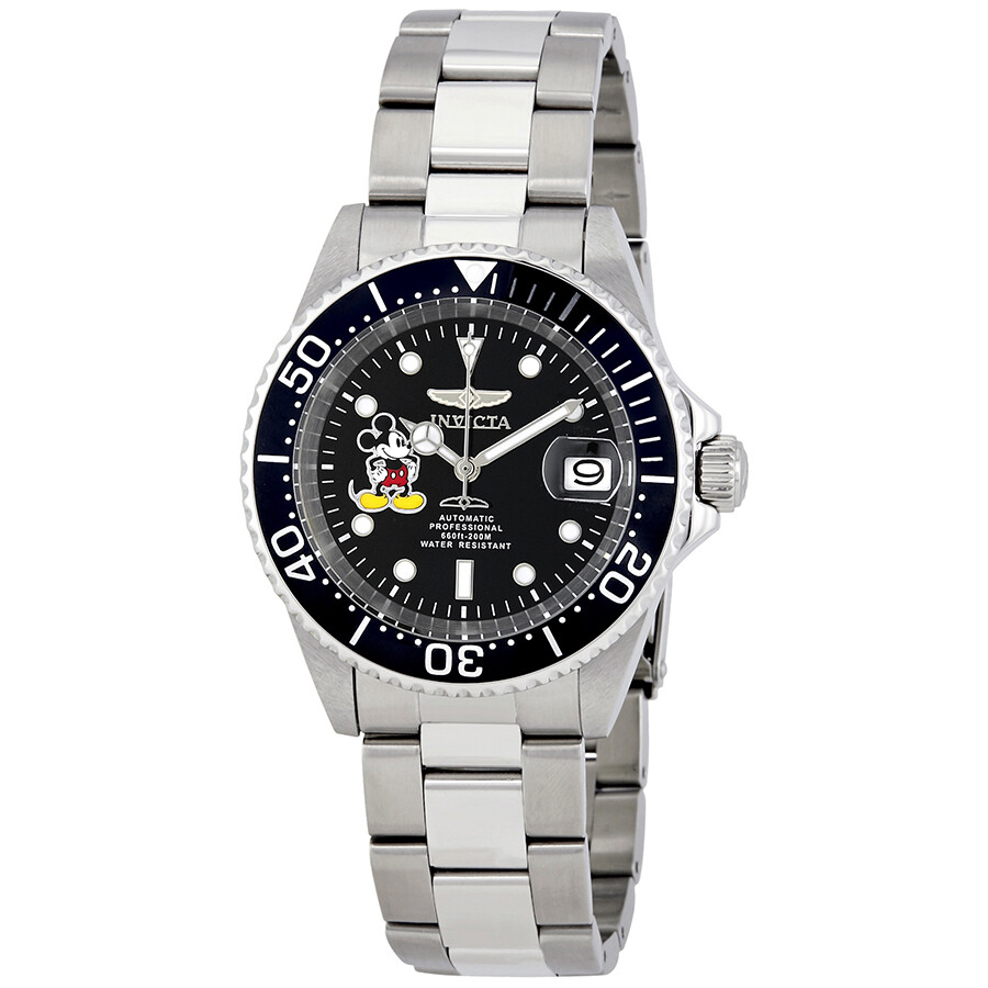 Invicta Disney Limited Automatic Black Dial Men's Watch 22777 ...