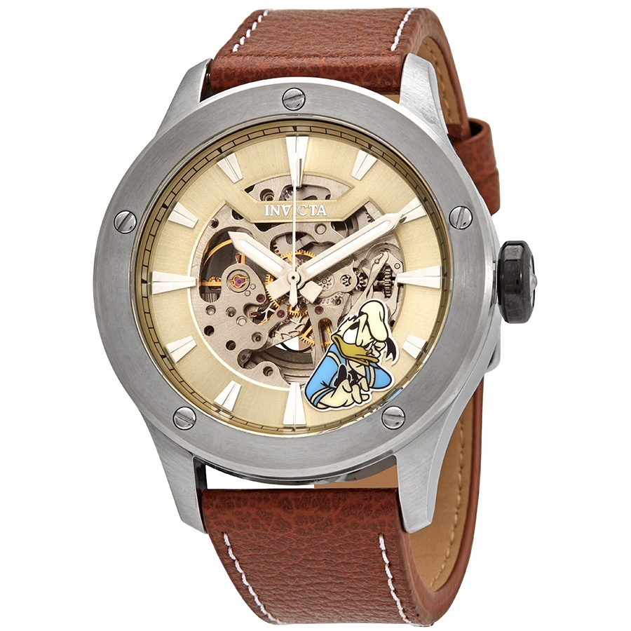 Invicta Disney Limited Edition Automatic Gold Dial Men's Watch 24958 ...