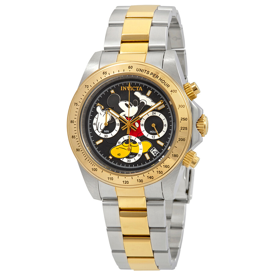 Invicta Disney Limited Edition Mickey Mouse Black Dial Men's Watch ...