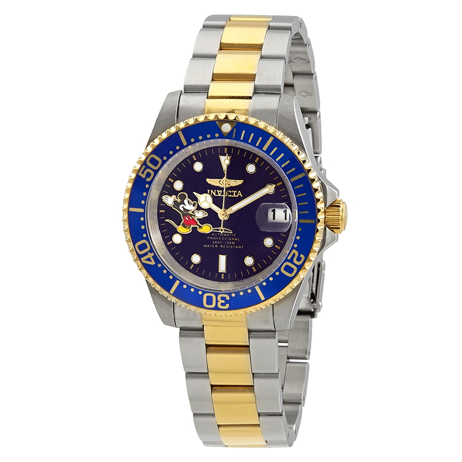 Invicta Disney Limited Edition Mickey Mouse Automatic Blue Dial Men's ...
