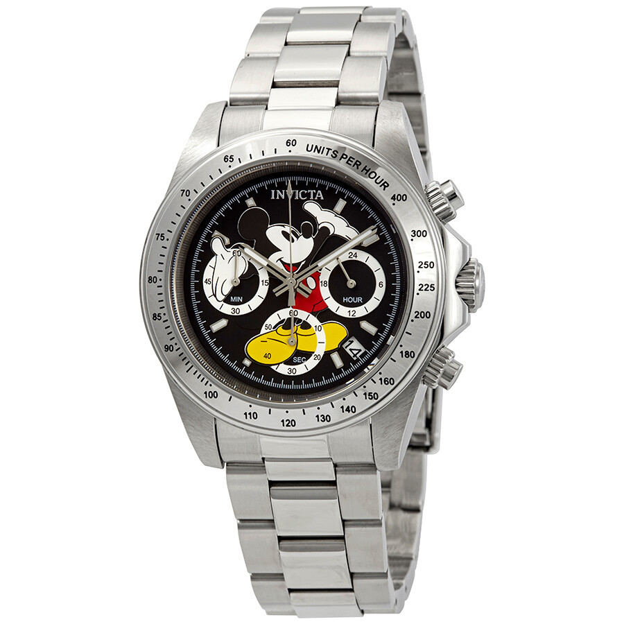 Invicta Disney Limited Edition Mickey Mouse Chronograph Black Dial Men ...