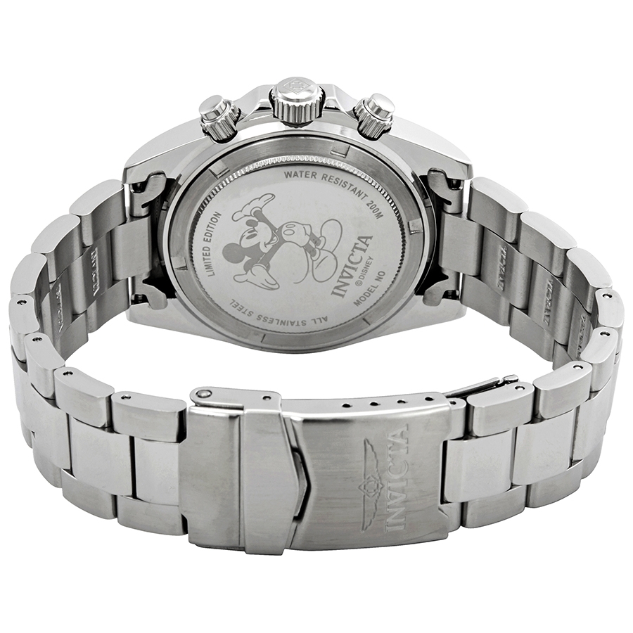 Invicta Disney Limited Edition Mickey Mouse Chronograph Silver Dial Men ...