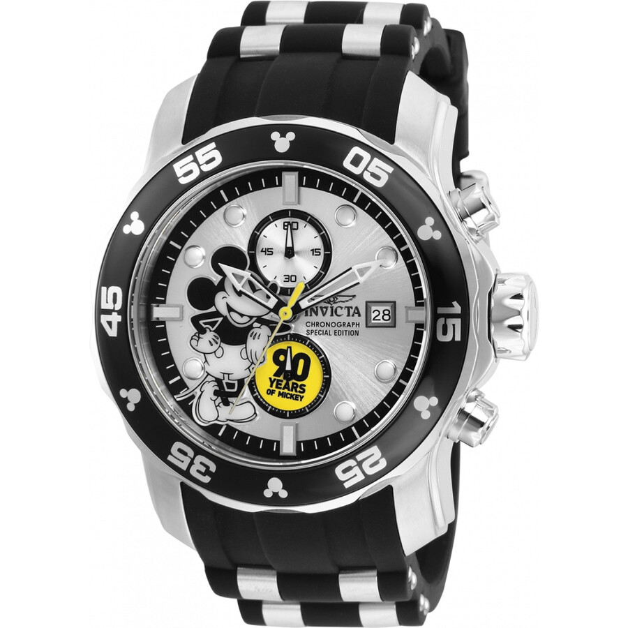 Invicta Disney Limited Edition Chronograph Silver Dial Men's Watch ...