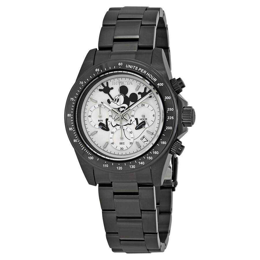 Invicta Disney Limited Edition Mickey Mouse Chronograph White Dial Men ...