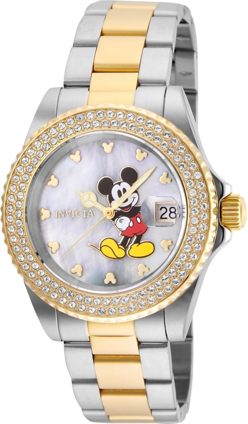Invicta Disney Limited Edition Mickey Mouse Crystal White Mother of ...