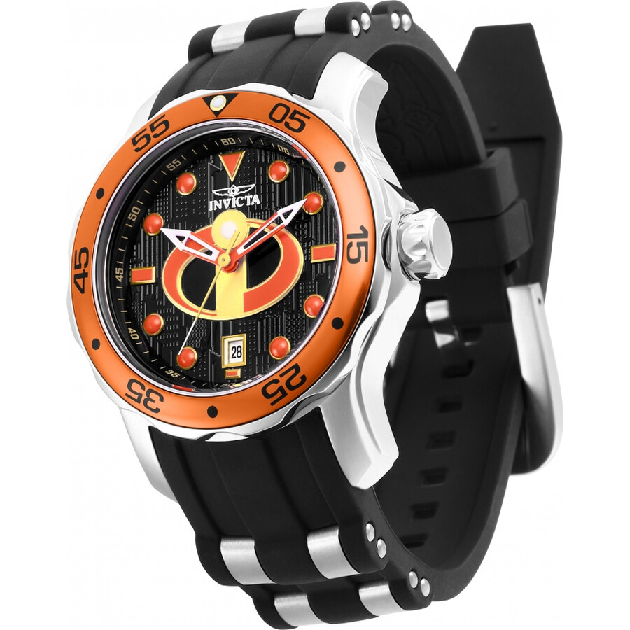 Invicta Disney Limited Edition Incredibles Quartz Black Dial Ladies ...