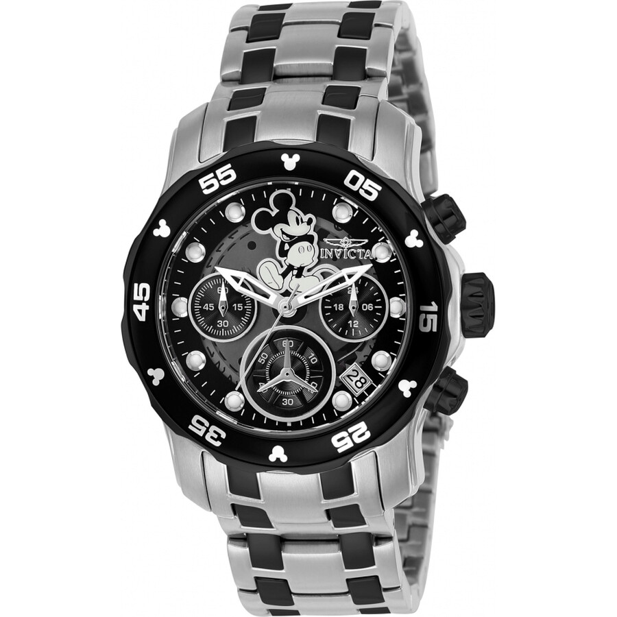 Invicta Disney Limited Edition Mickey Mouse Chronograph Black Dial ...