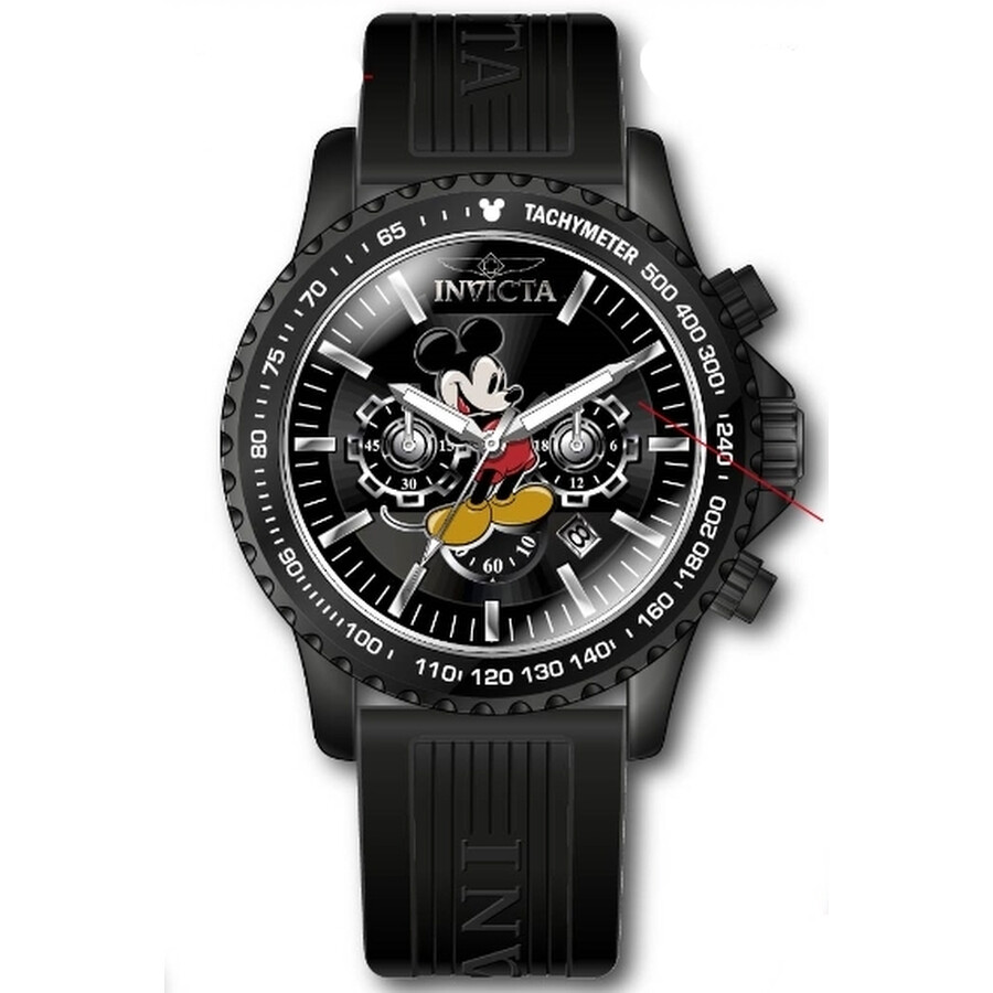 Invicta Disney Limited Edition Mickey Mouse Chronograph Quartz Black ...
