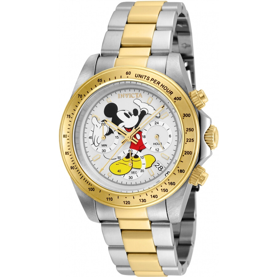 Invicta Disney Limited Edition Mickey Mouse Silver Dial Men's Watch ...