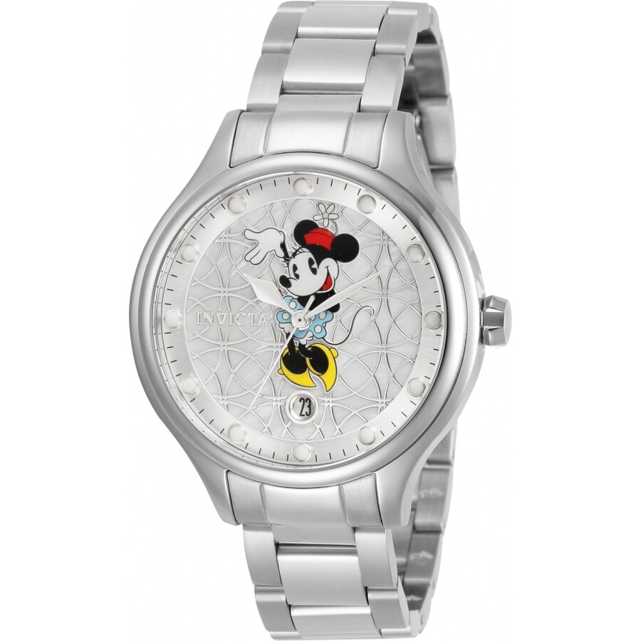 Invicta Disney Limited Edition Minnie Mouse Quartz White Mother of ...