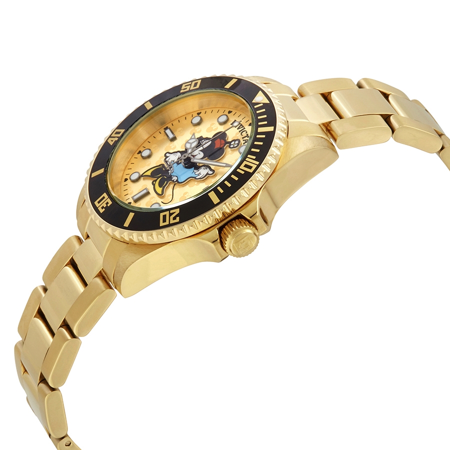 Invicta Disney Limited Edition Minnie Mouse Quartz Gold Dial Ladies ...